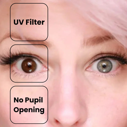 Dark Brown Contact Lenses for light eyes – Eyeling.com